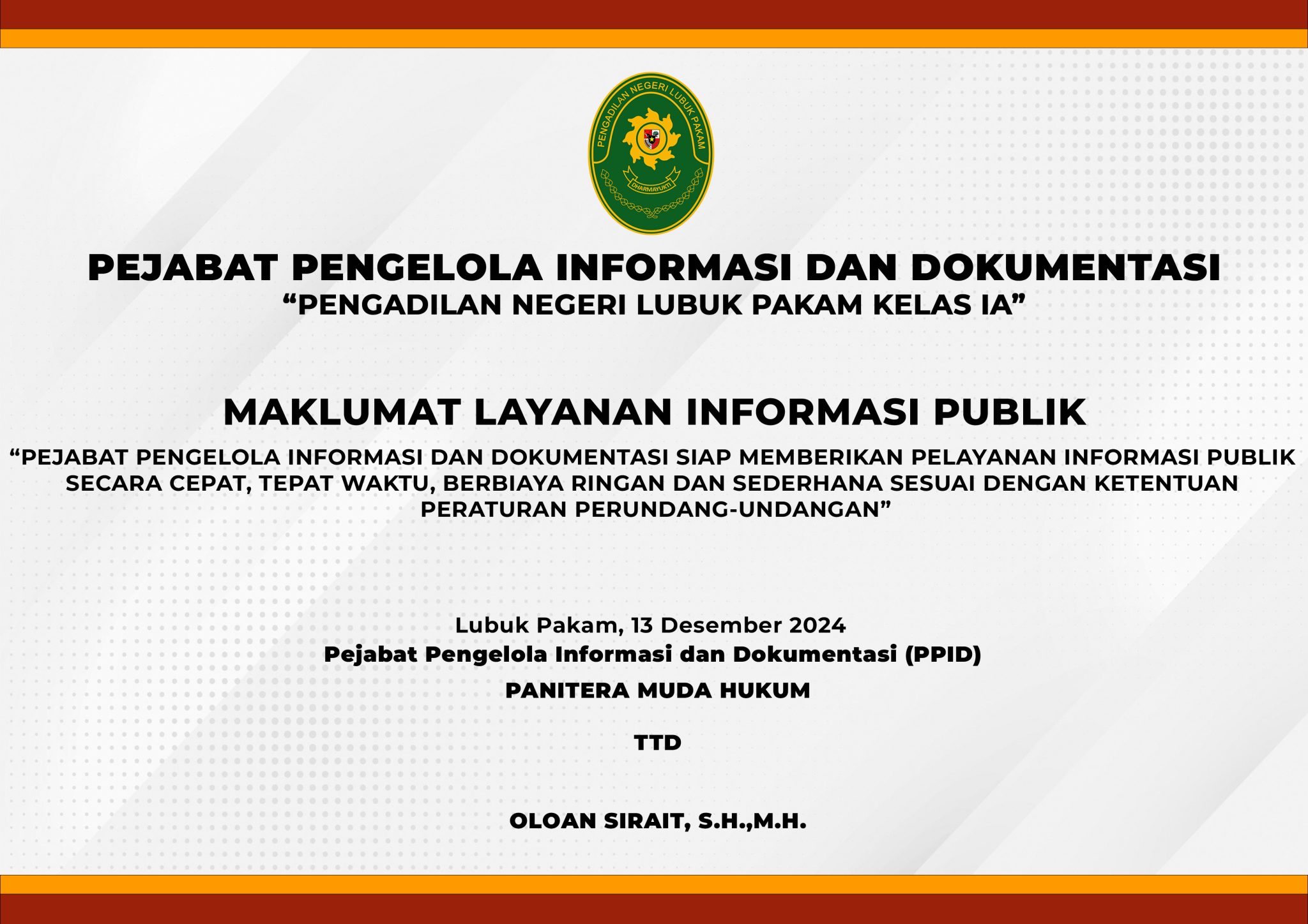 Panggilan Umum Perkara Perdata Nomor 161/Pdt.Bth/2025/PN Lbp ...